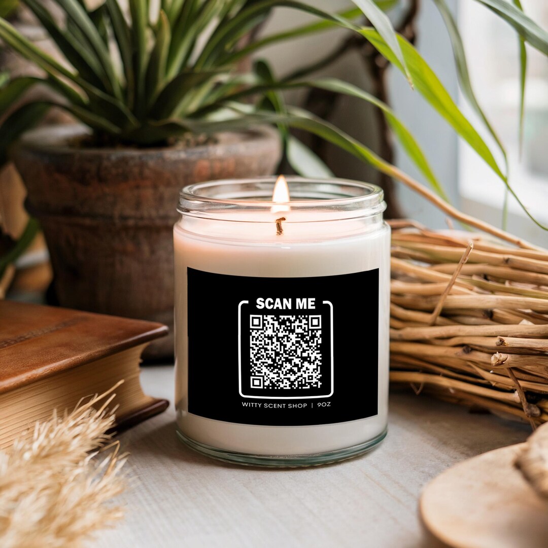 Kindly F*ck off QR Code Candle Funny Gag Holiday Gift for Him Gift for ...