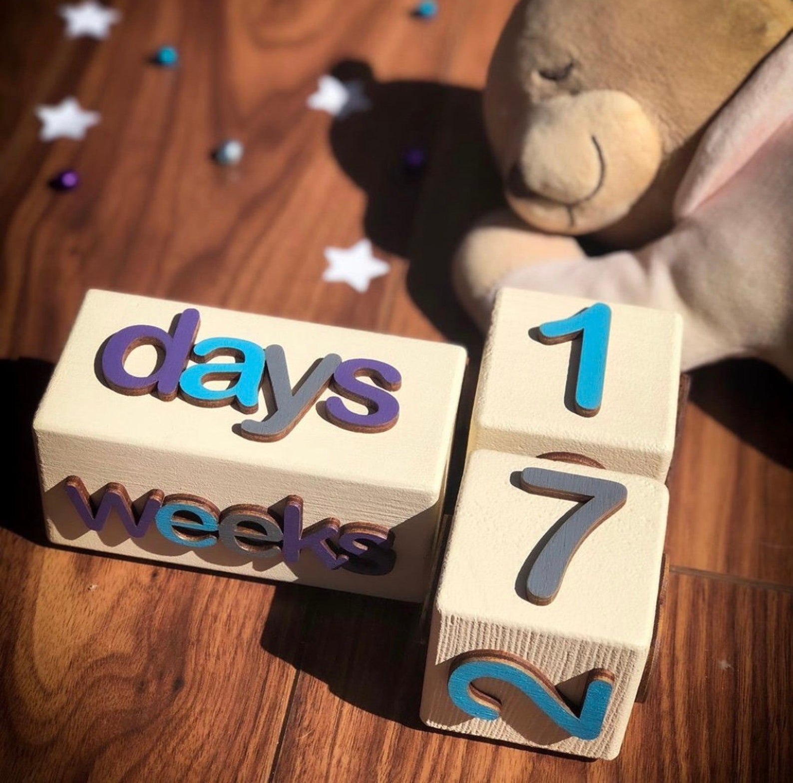 Baby Milestone Blocks, Baby Age Blocks, Color Milestone Blocks ...