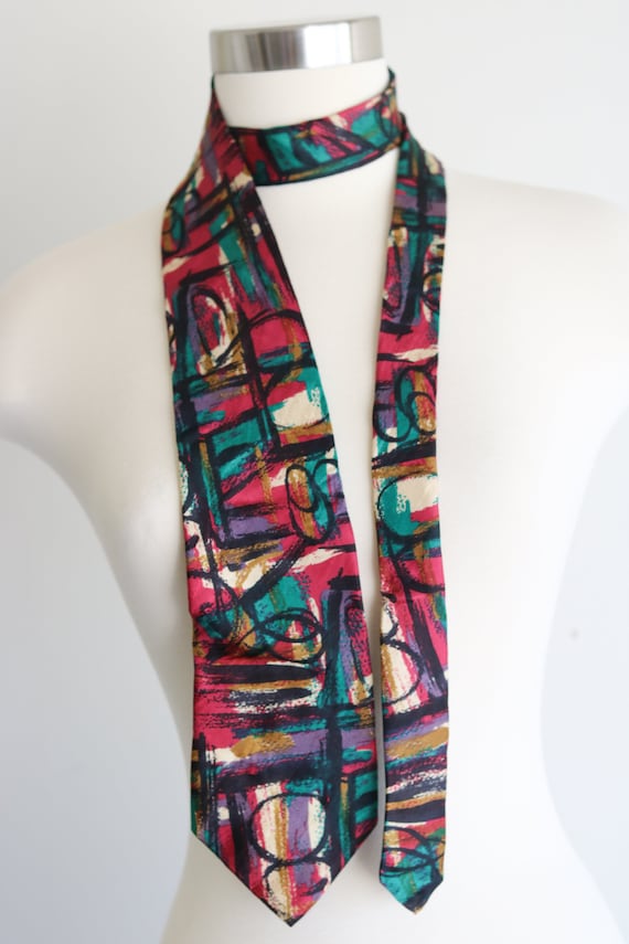 Vintage 90s mens tie - Gem