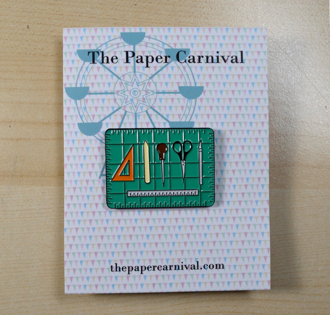 Book Artist Tool Kit Enamel Pin - Etsy