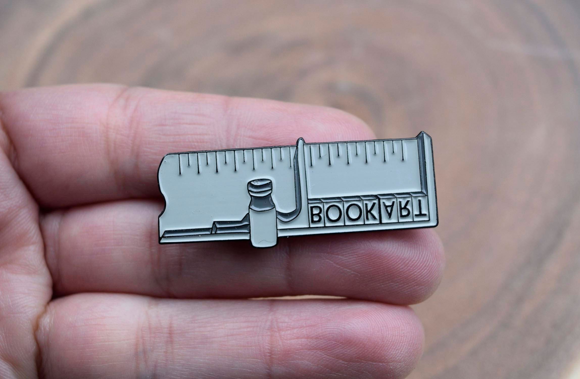 Letterpress Metal Type Composing Stick Enamel Pin - Etsy
