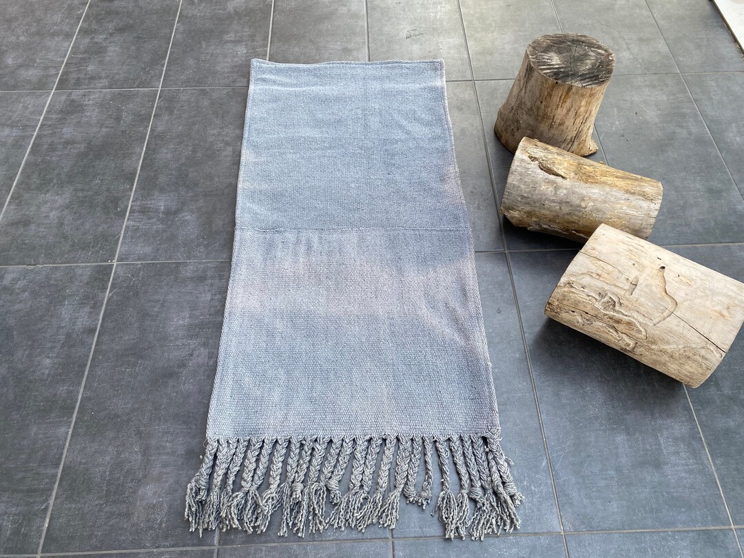 2x4 Small Hemp Rug, Neutral Modern Home Decor Hemp Kilim, Hand Knotted ...