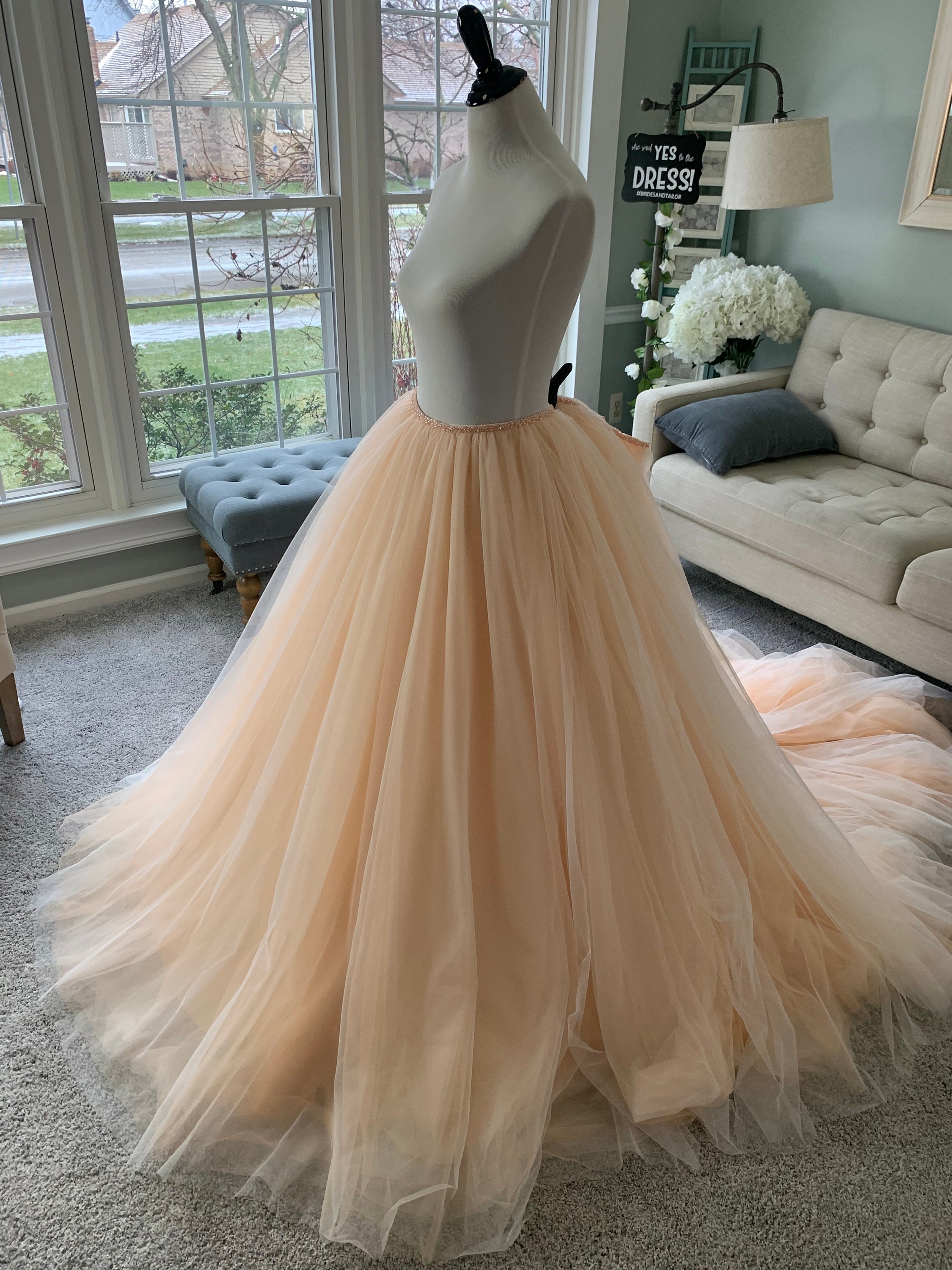 Removable Ballgown Skirt Removable Skirt Detachable Skirt | Etsy