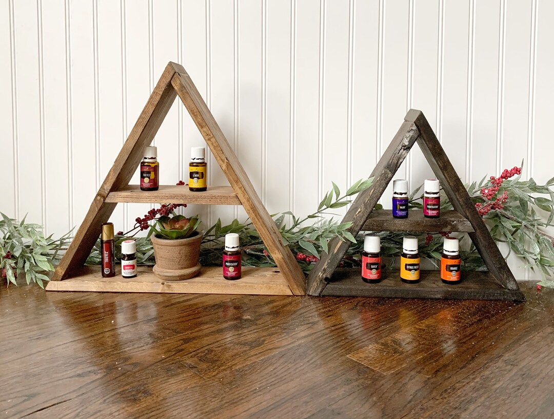 Tx Farmhouse Wood Custom Farmhouse Wooden Triangle Shelf - Etsy