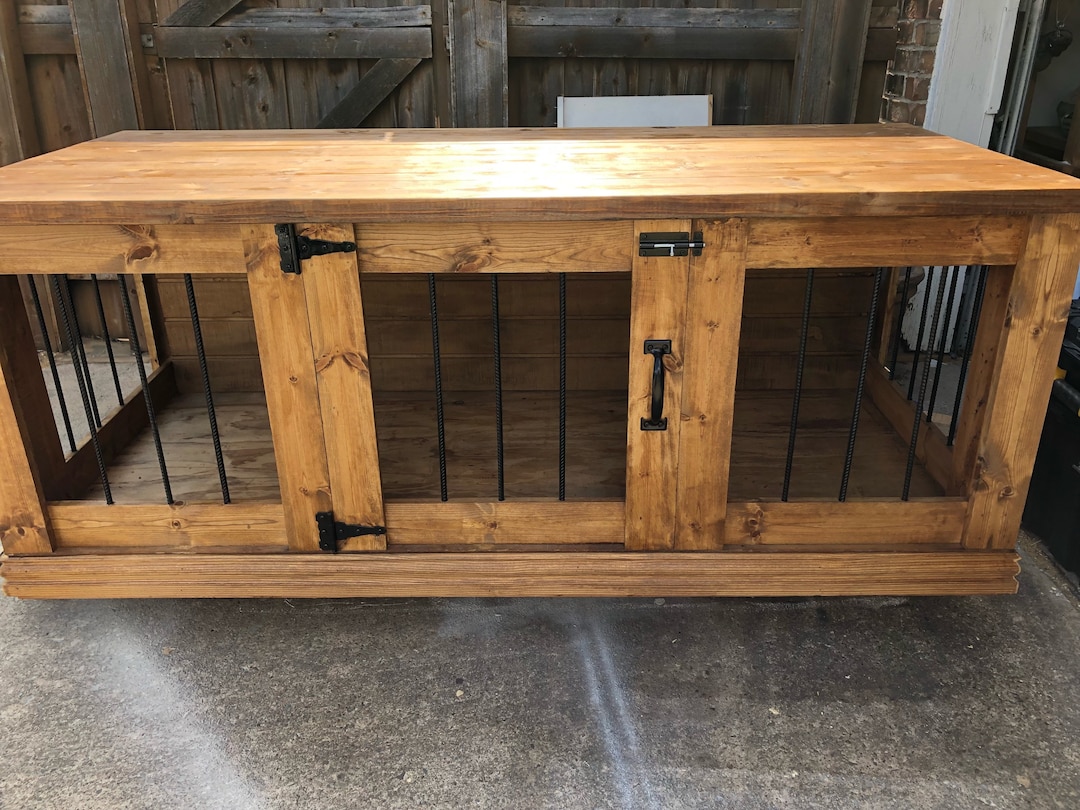 Custom Farmhouse Large Single Dog Kennel - Etsy