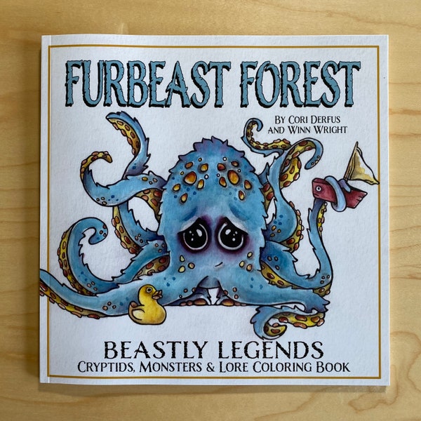 BASIL BEAST 5x7 PRINT of Original Watercolor/graphite by Furbeast ...