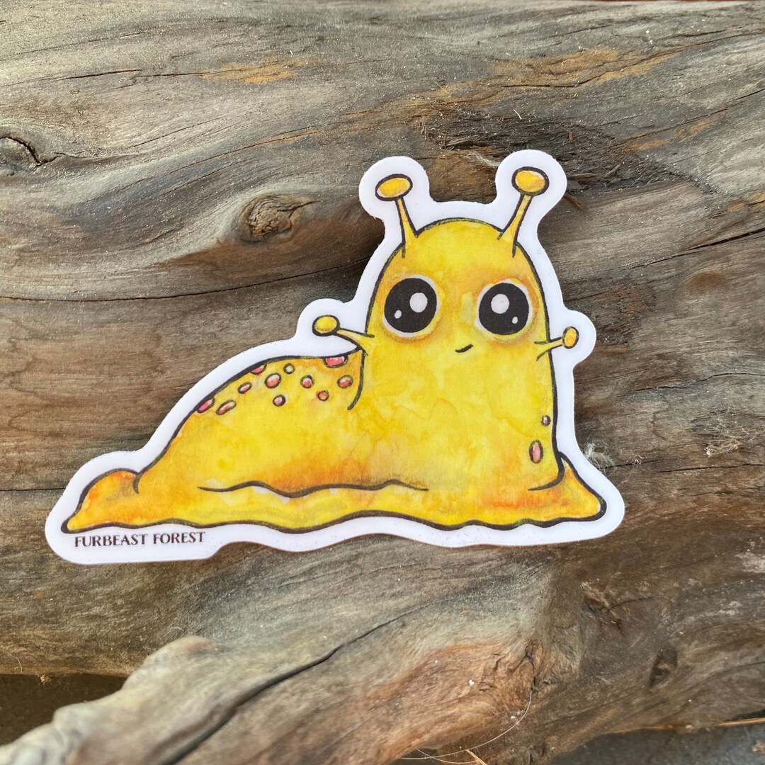 Banana Slug * 3" Vinyl Sticker - by Furbeast Forest - Etsy