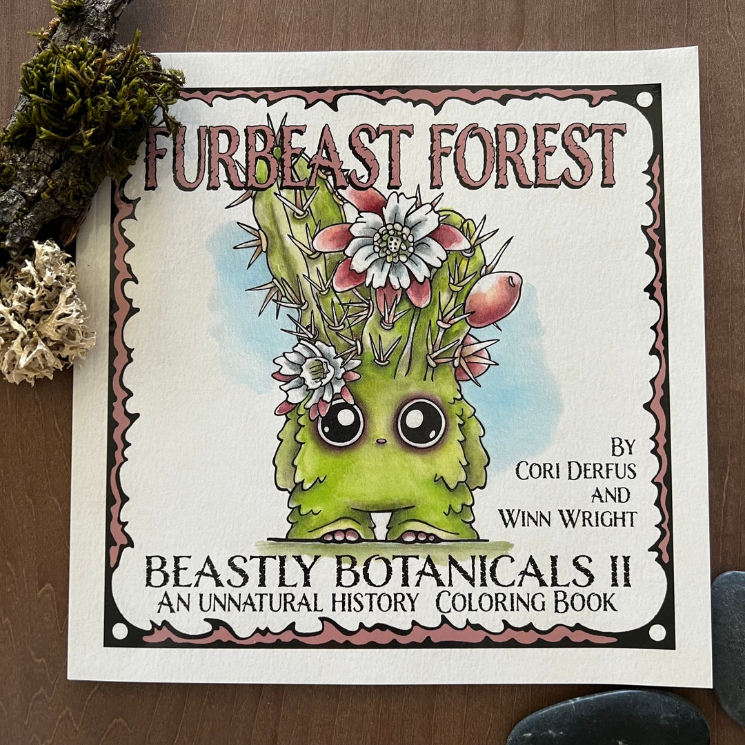 Beastly Botanicals 2 Coloring Book by Furbeast Forest! - Etsy
