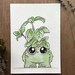 BASIL BEAST 5x7 PRINT of Original Watercolor/graphite by Furbeast ...
