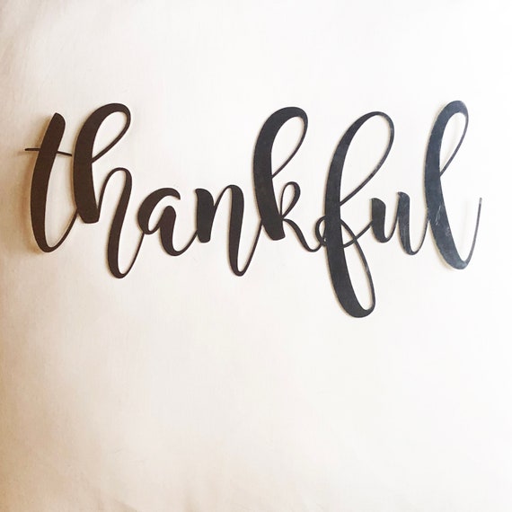 Thankful Metal Sign Thankful Sign Fall Decor Fall Metal - Etsy