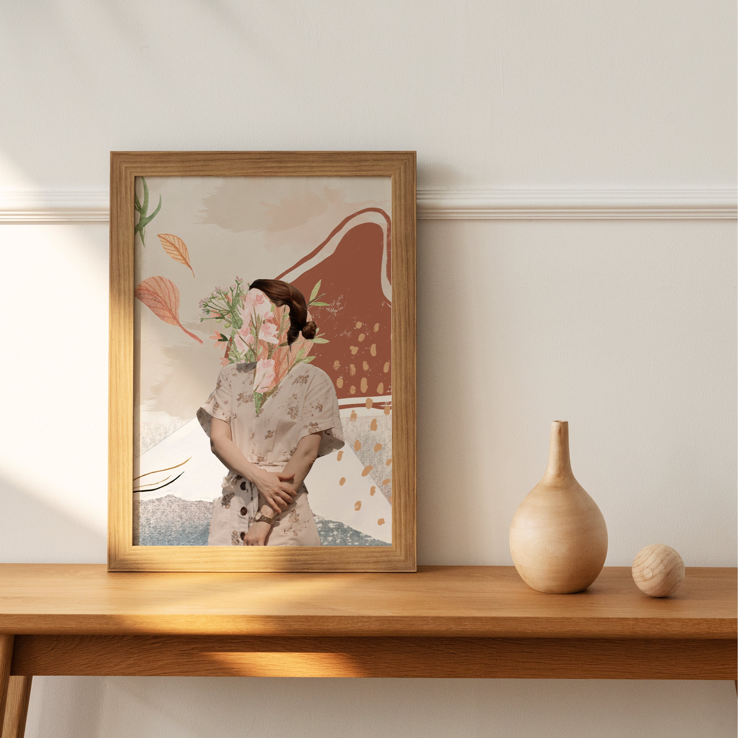 Matilda Printable Art, Collage Art Print, Surreal Wall Art, Watercolor ...