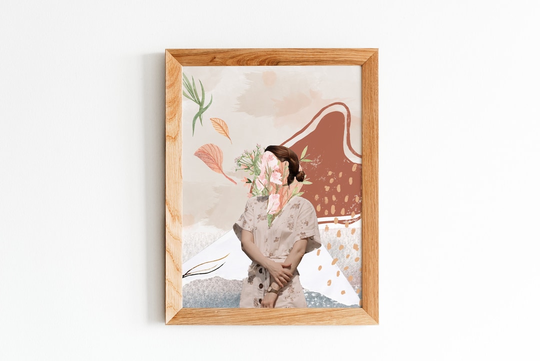 Matilda" Printable Art, Collage Art Print, Surreal Wall Art, Watercolor ...