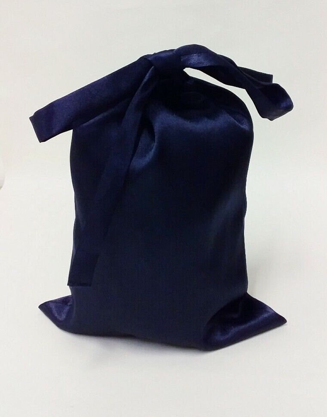 Satin Bag Black 33x23 Cm Large Drawstring Gift Reusable Pouche - Etsy