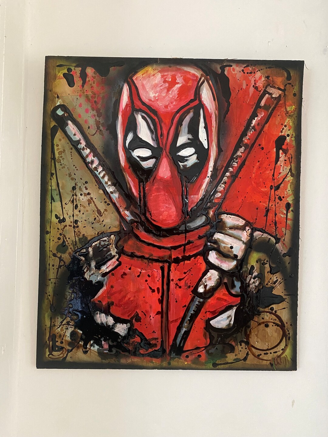 Deadpool Coffee Art Painting Wrightcoffeeartist Ryan Reynolds Painted ...