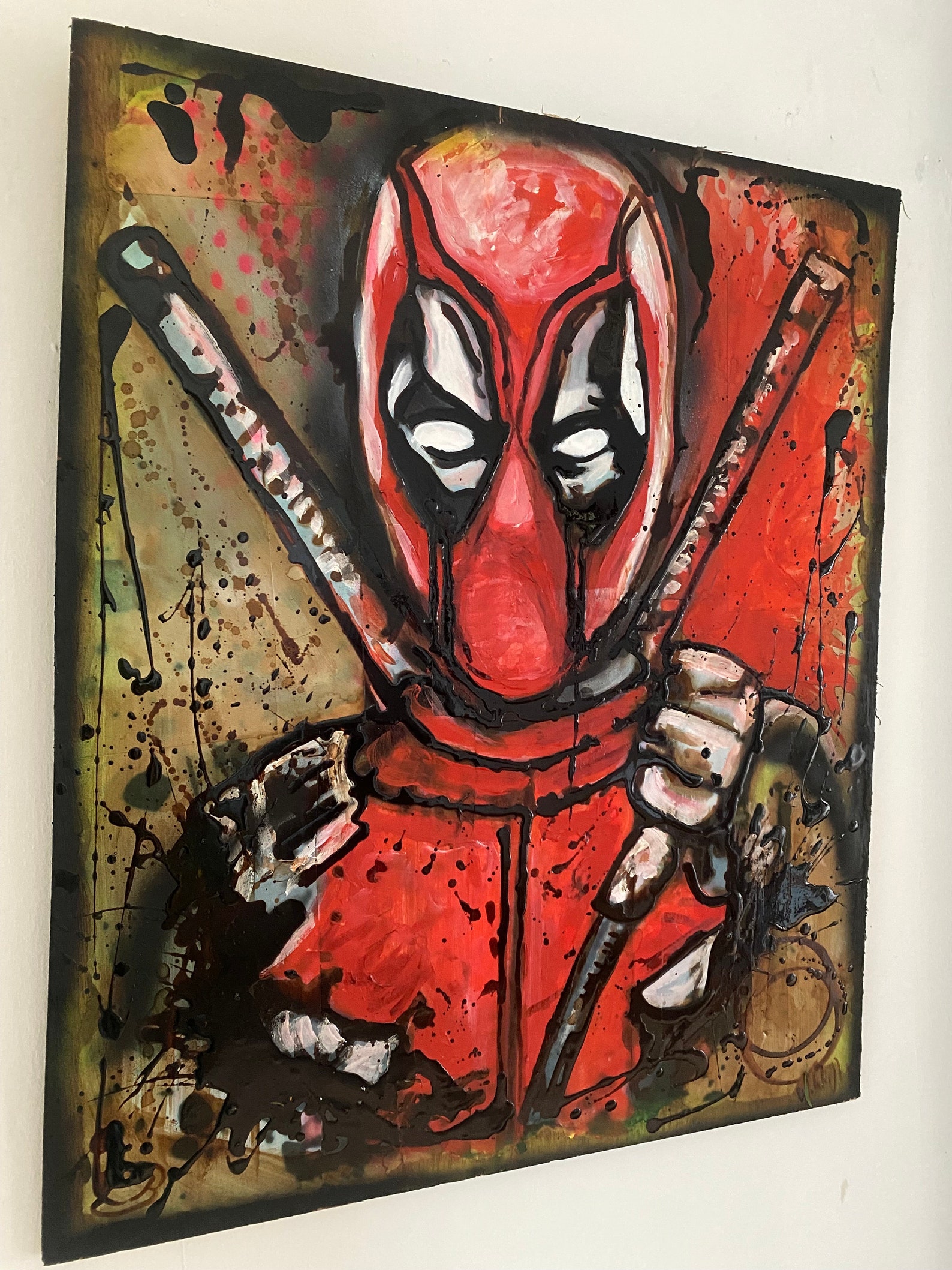 Deadpool Coffee Art Painting Wrightcoffeeartist Ryan Reynolds Painted ...