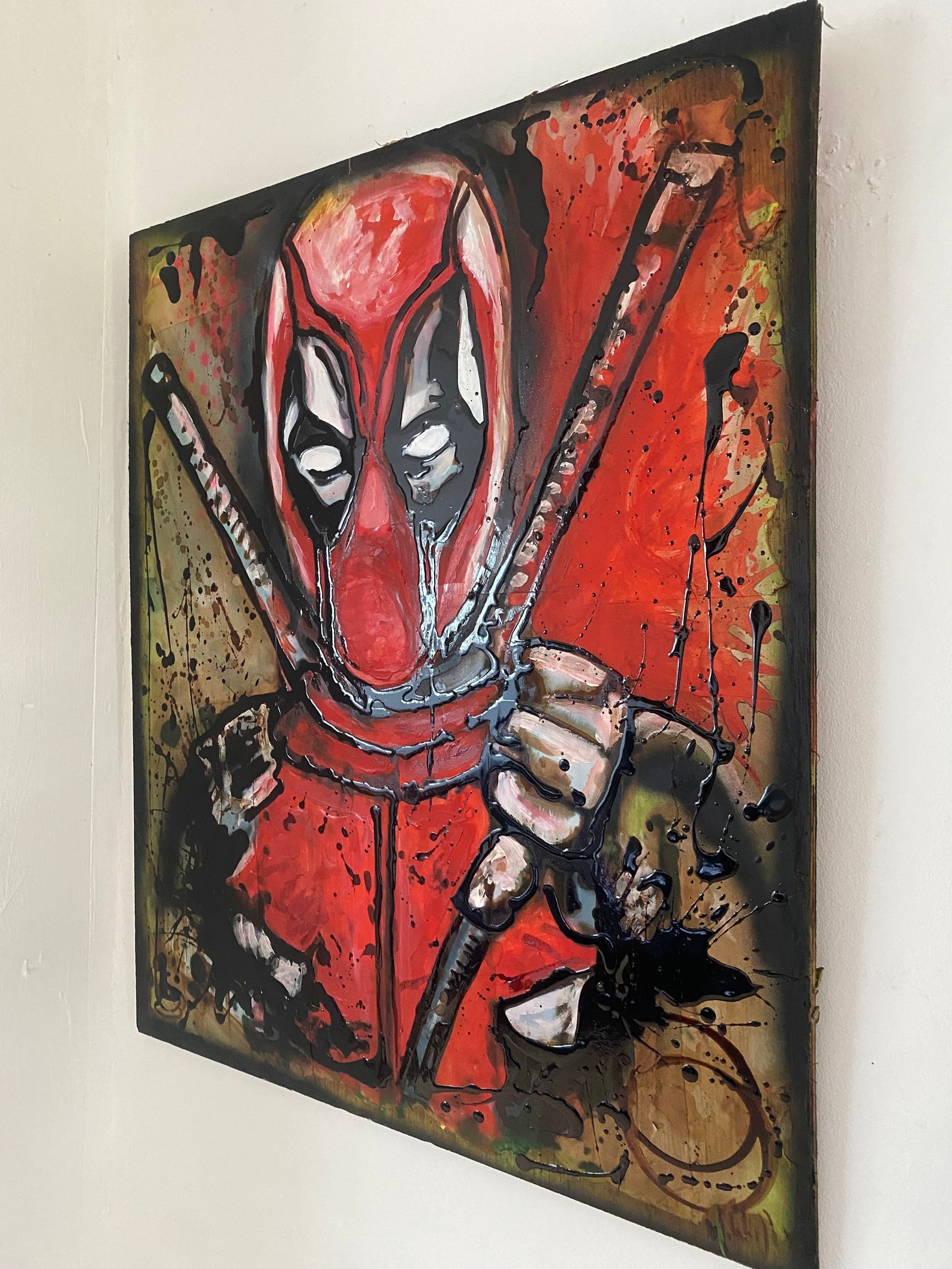 Deadpool Coffee Art Painting Wrightcoffeeartist Ryan Reynolds Painted ...