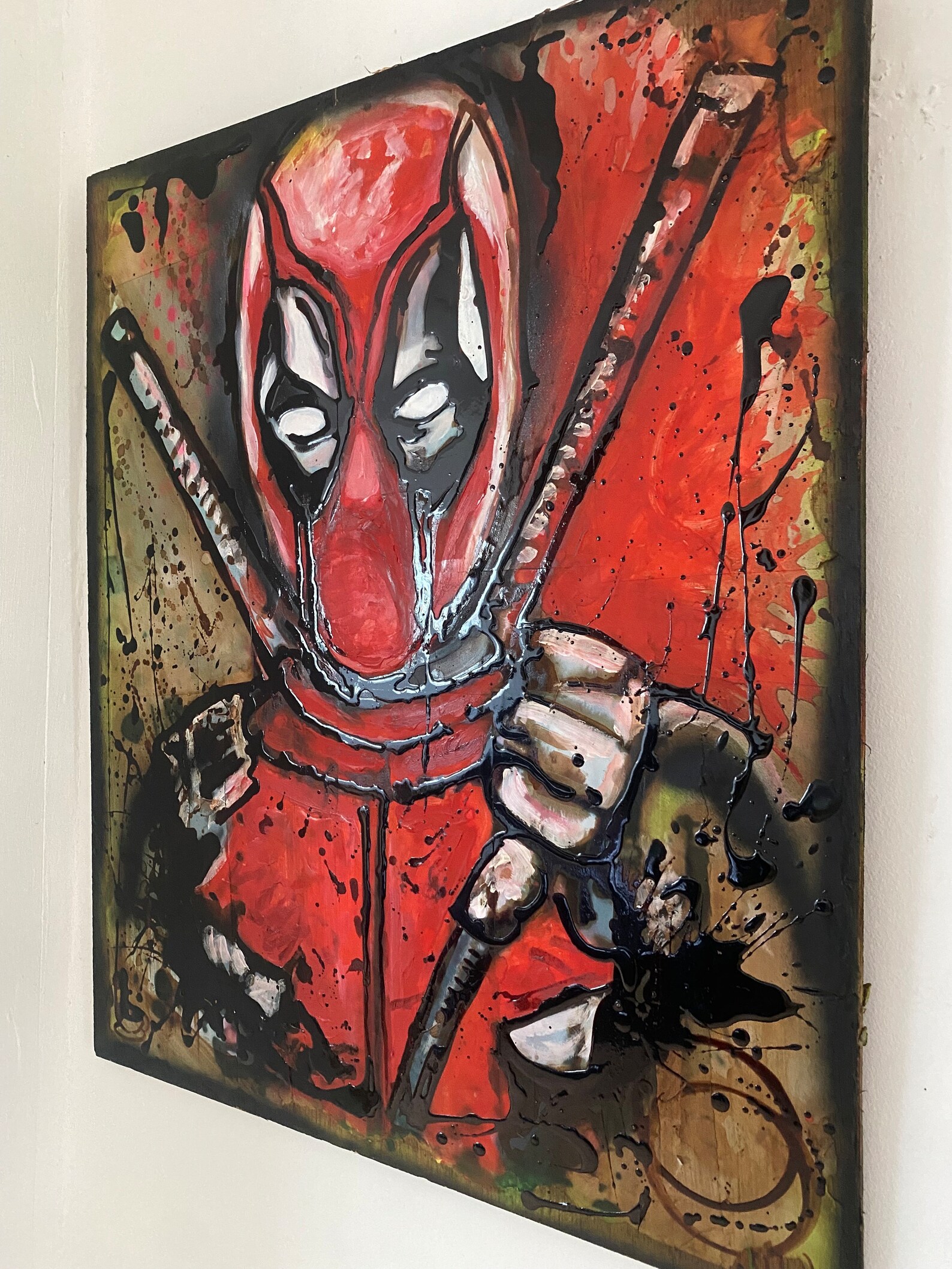 Deadpool Coffee Art Painting Wrightcoffeeartist Ryan Reynolds Painted ...