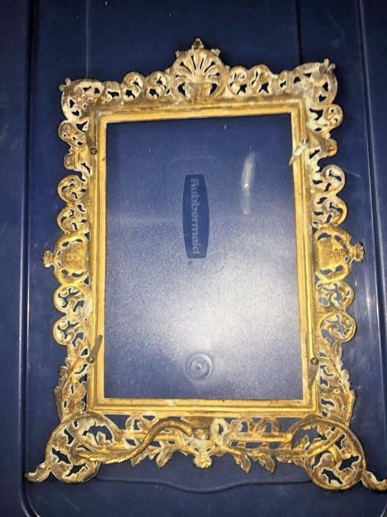 N.B & I.W. Vintage Decorative Brass Frame 14 1/2 X 11 1/2 - Etsy