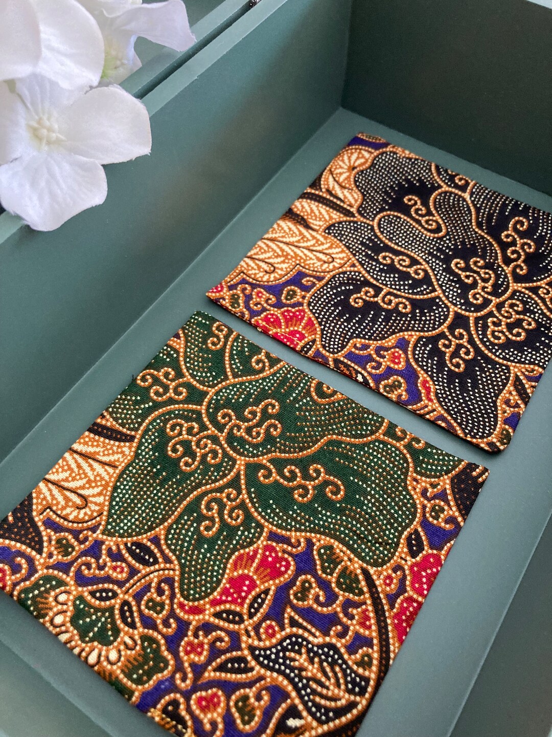 Set of Batik Coasters customization Available - Etsy