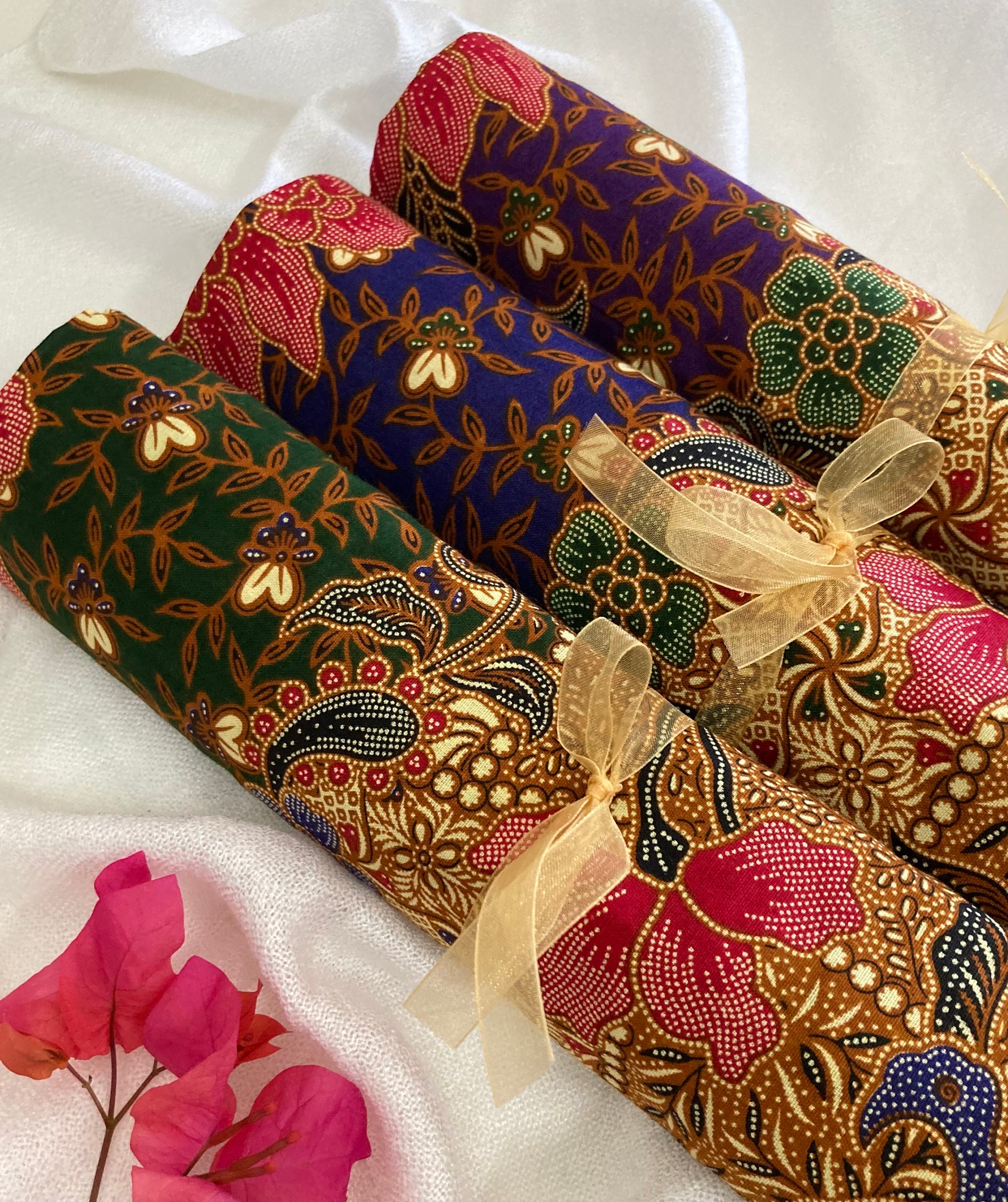 Set of 3 - Mix & Match Authentic Malaysian Hand Stamped Batik - Etsy