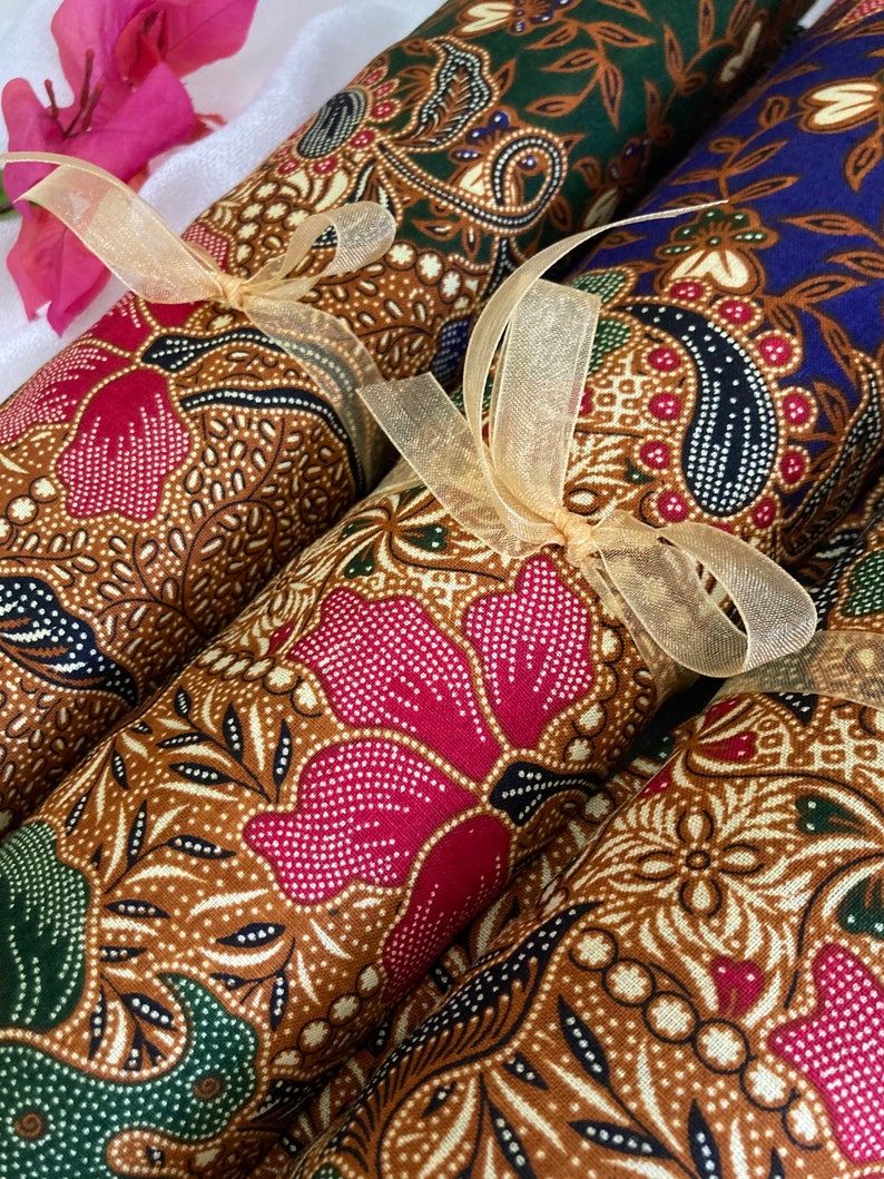 Set of 3 - Mix & Match Authentic Malaysian Hand Stamped Batik - Etsy