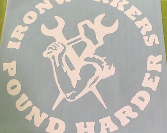 Ironworker decal | Etsy