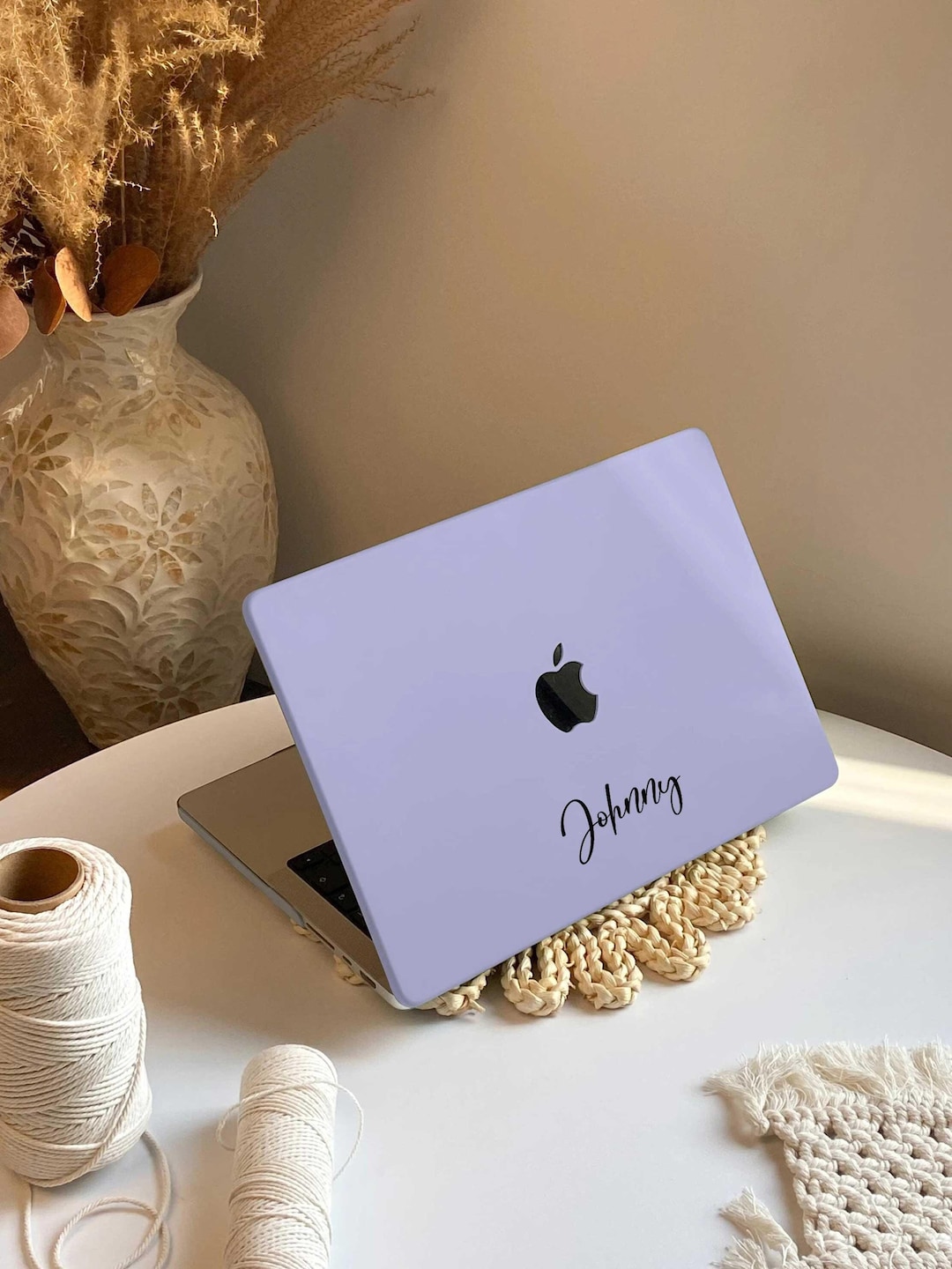 Personalized Lavender Purple Cream Case Cover for MacBook Air 13 ...