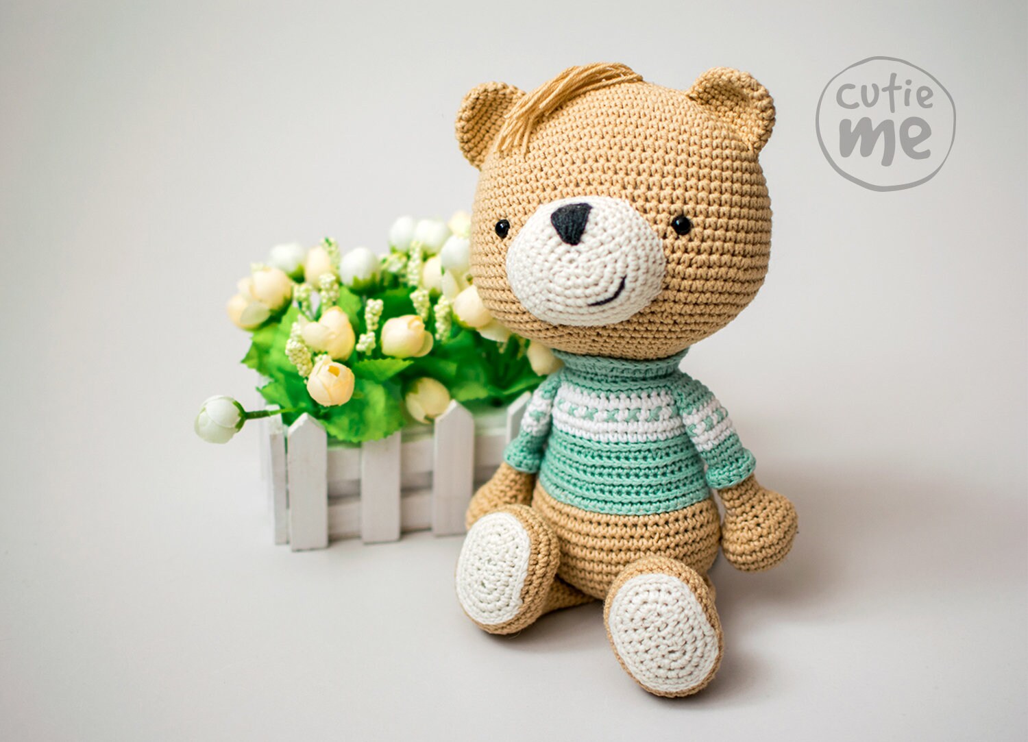 PATTERN Andy the Bear. PDF Crochet Bear Pattern Cute Crochet - Etsy