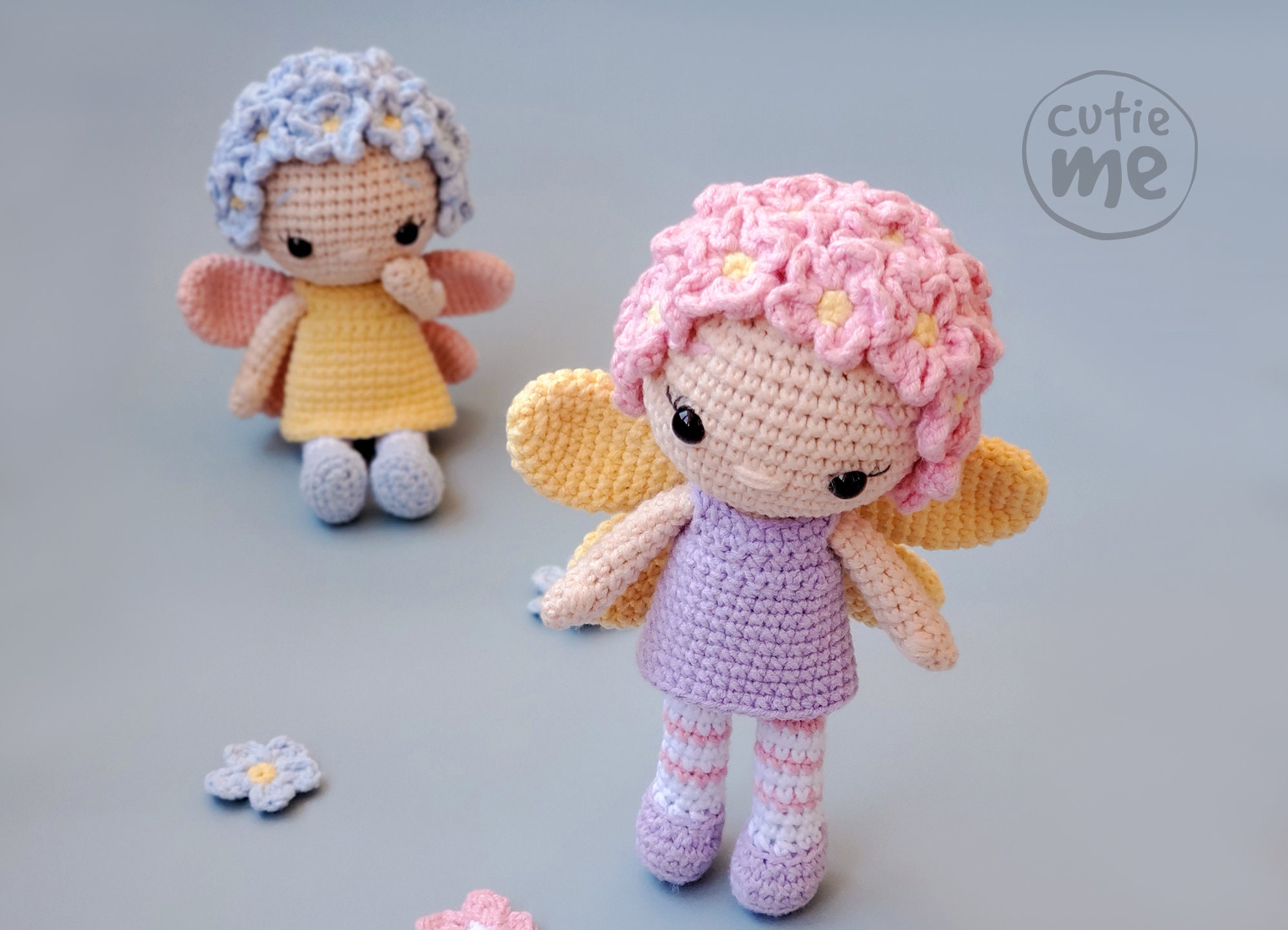 PATTERN Fleur the Fairy. PDF Amigurumi Crochet Doll Fairy - Etsy