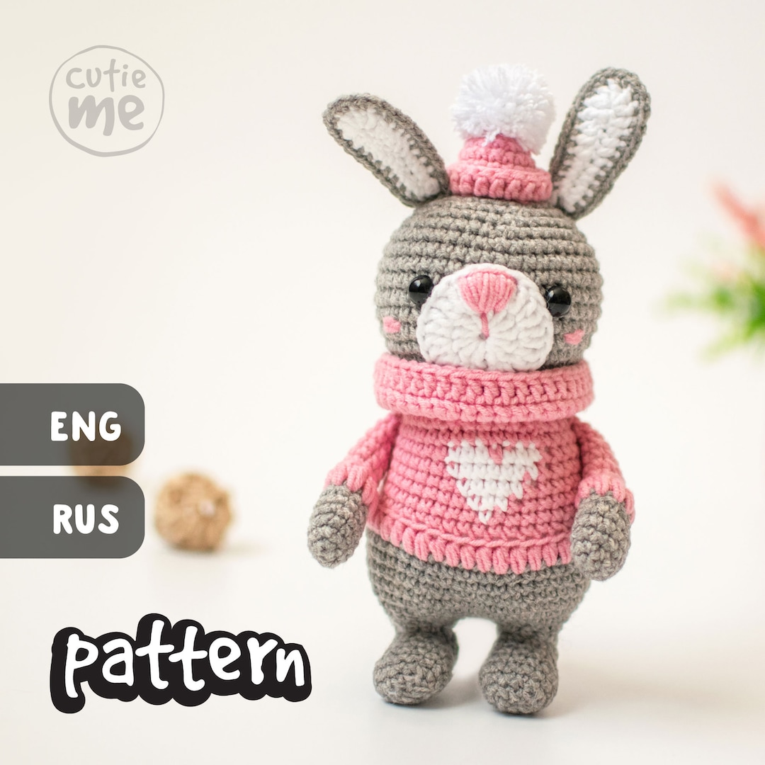 PATTERN Lapi the Bunny. Crochet Pattern Amigurumi Bunny PDF - Etsy