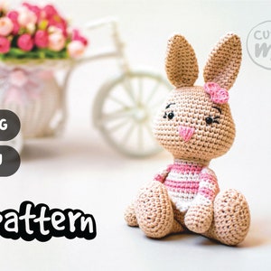 PATTERN Lilou the Bunny Crochet Pattern Bunny PDF Pattern - Etsy
