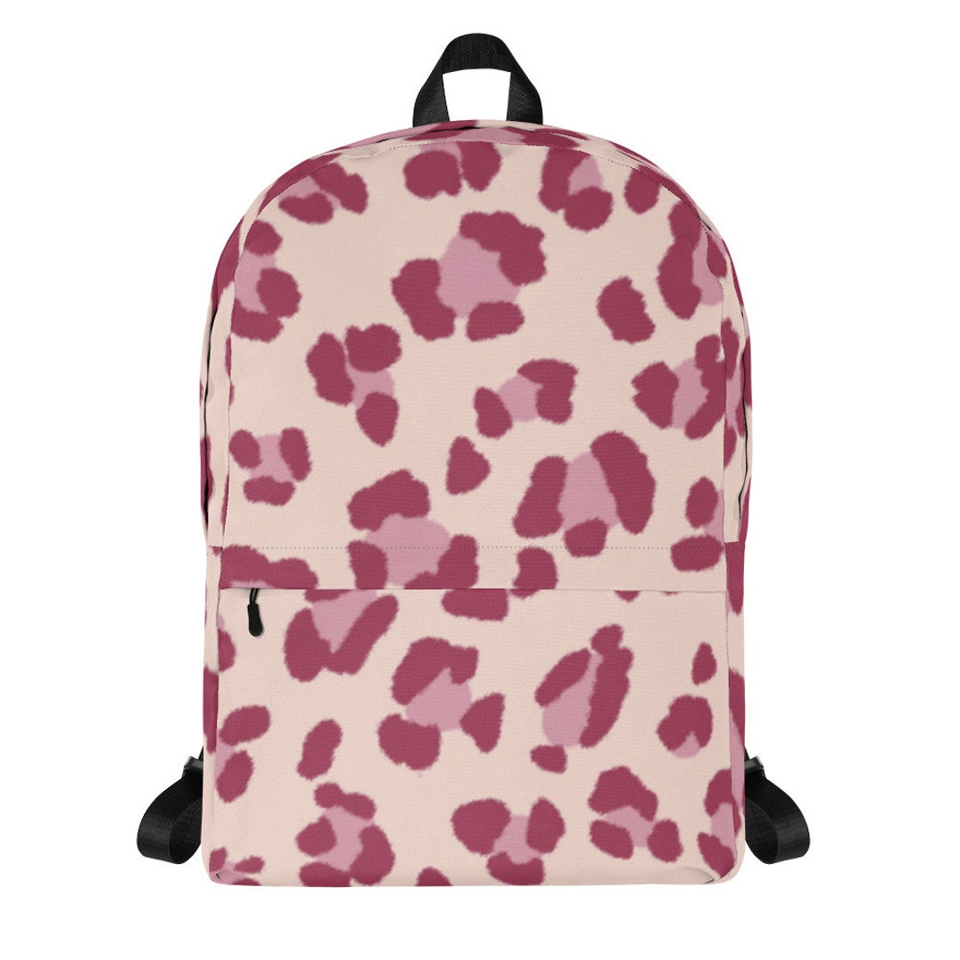 Pink Cheetah Backpack, Girls Backpack, School Backpack, Bookbag ...