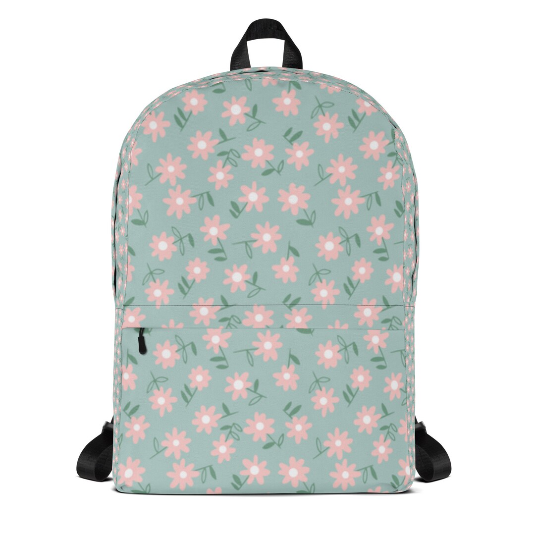Girls Backpack, Daisy Bag, Blue Backpack, Girls Bookbags, Kids Backpack ...