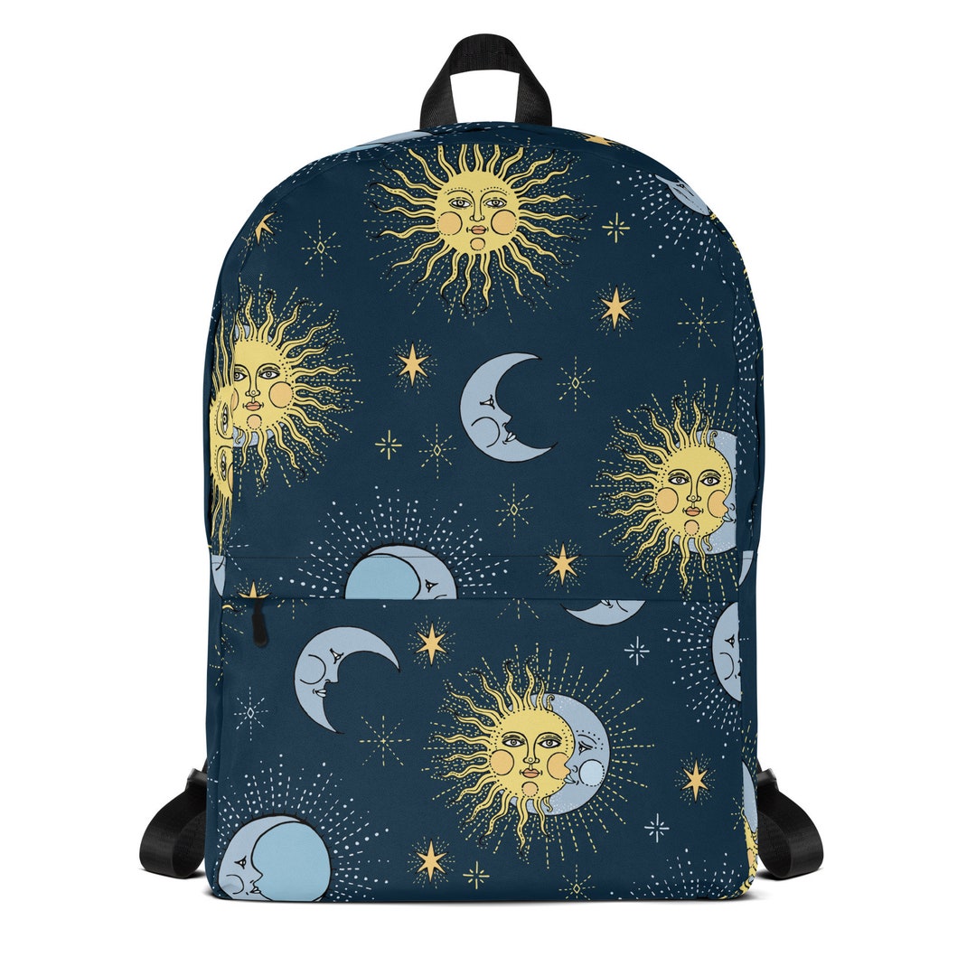 Celestial Backpack, Sun and Moon Bag, School Backpack, School Bookbag ...