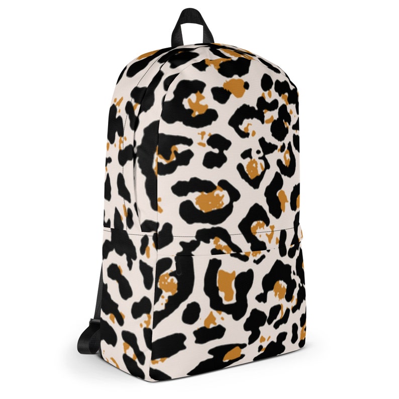 Cheetah Print Laptop Backpack: Water-resistant Book Bag - Etsy