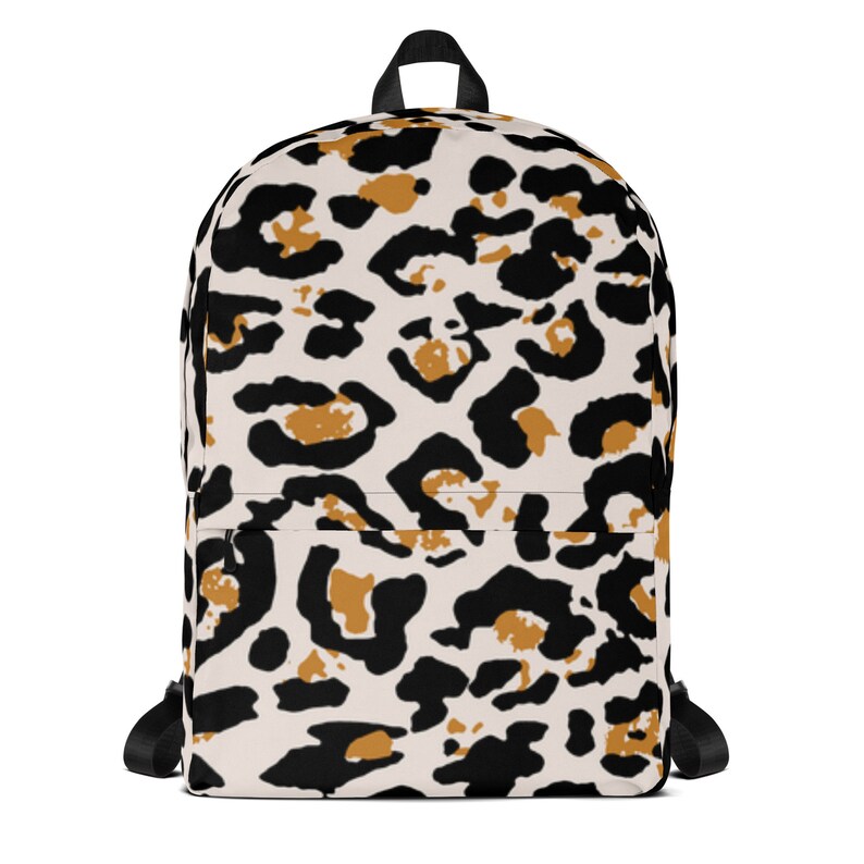 Cheetah Print Laptop Backpack: Water-resistant Book Bag - Etsy