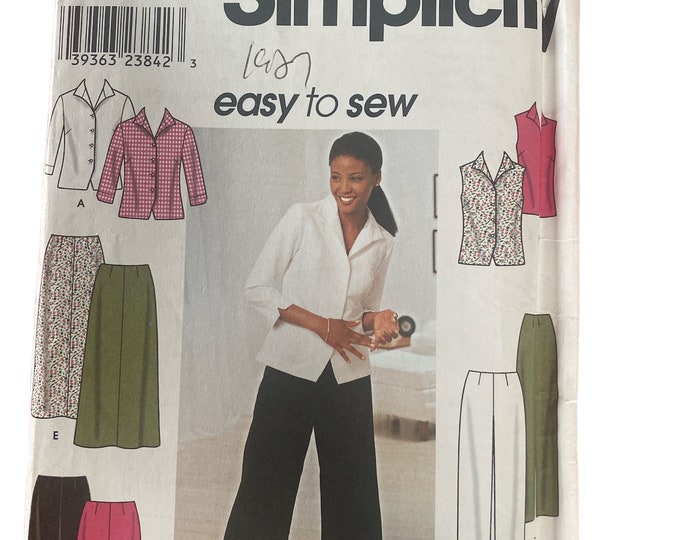 Simplicity Pattern 9158, CUT Sewing Pattern See Description. Top, Pants ...