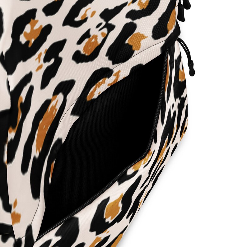 Cheetah Print Laptop Backpack: Water-resistant Book Bag - Etsy