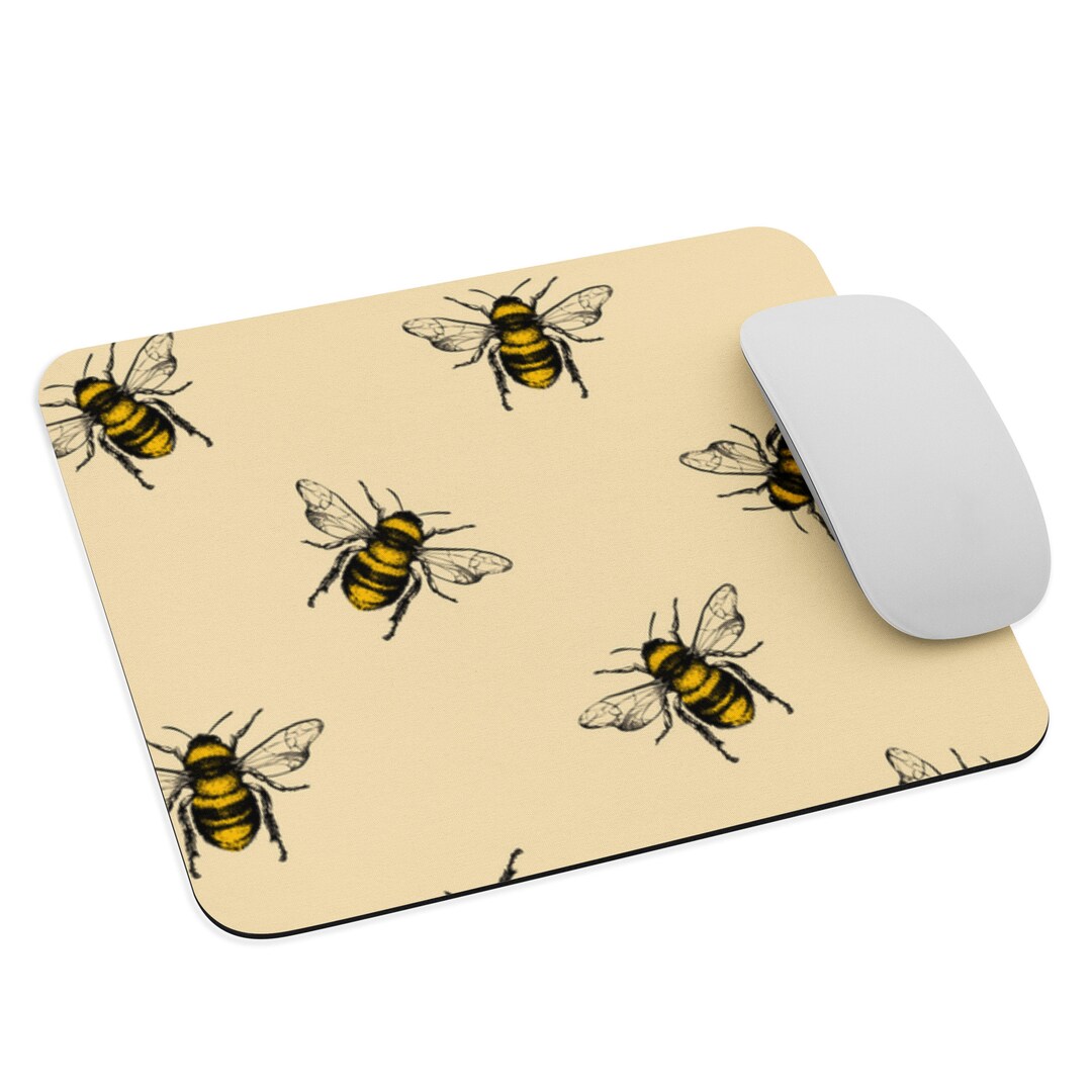 Bumblebee Mouse Pad, Computer Accessories, Dorm, Office Decor, Desk ...