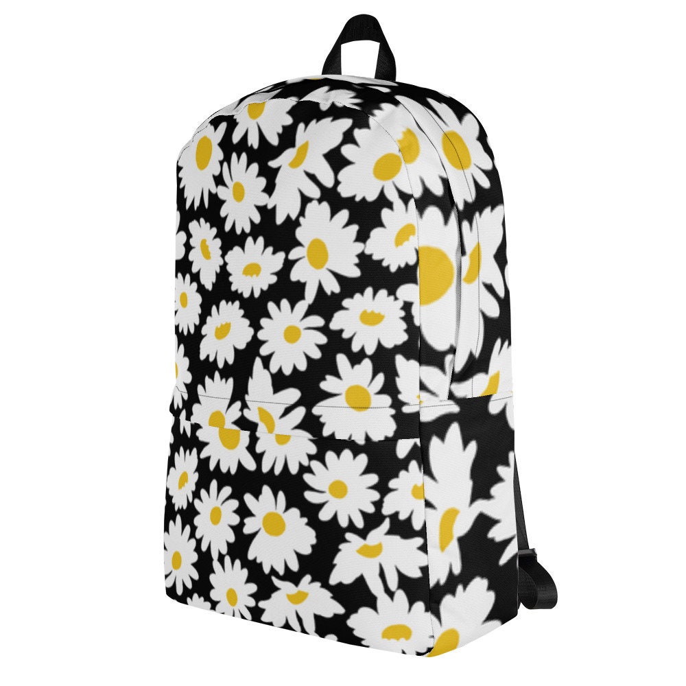 Girls Backpack Navy Backpack. Navy Daisy Bookbag Gifts for - Etsy