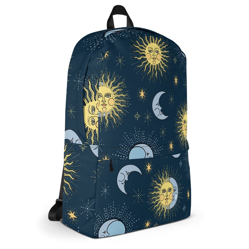 Celestial Backpack, Sun and Moon Bag, School Backpack, School Bookbag ...