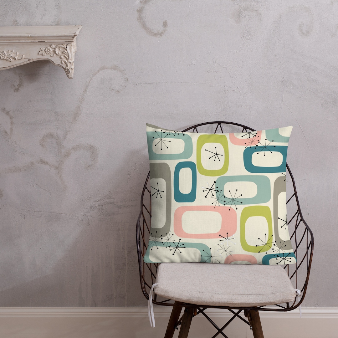 Atomic Pillow: Mid-century Modern Home Decor - Etsy