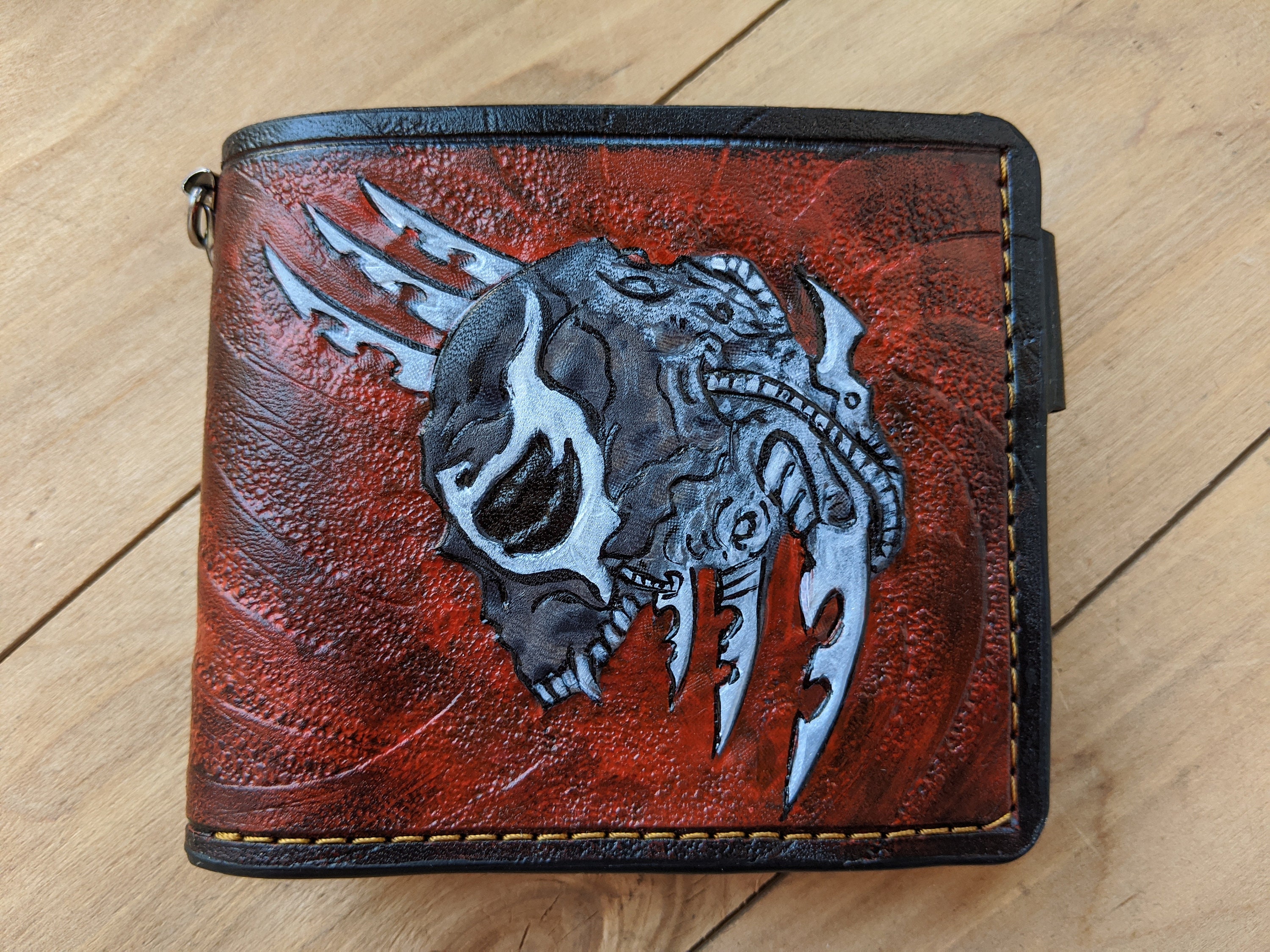 Spawn Skull Skeleton Genuine Leather Wallet Men's - Etsy
