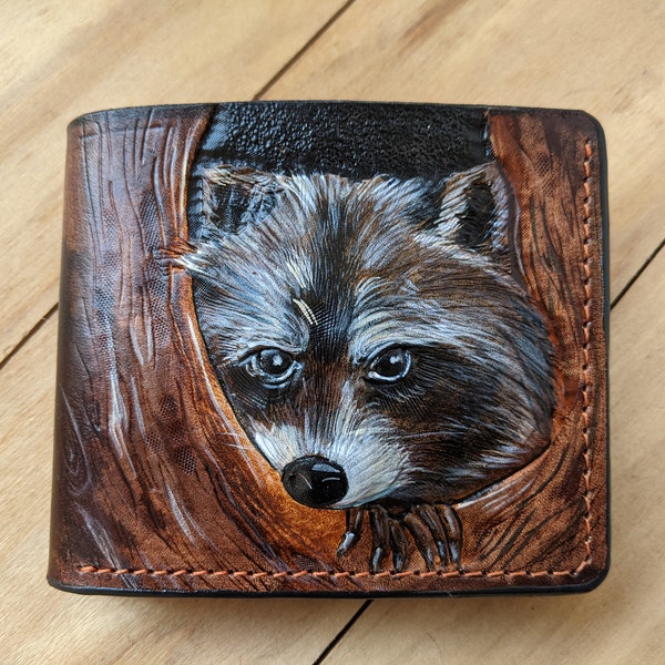 Raccoon Wallet - Etsy