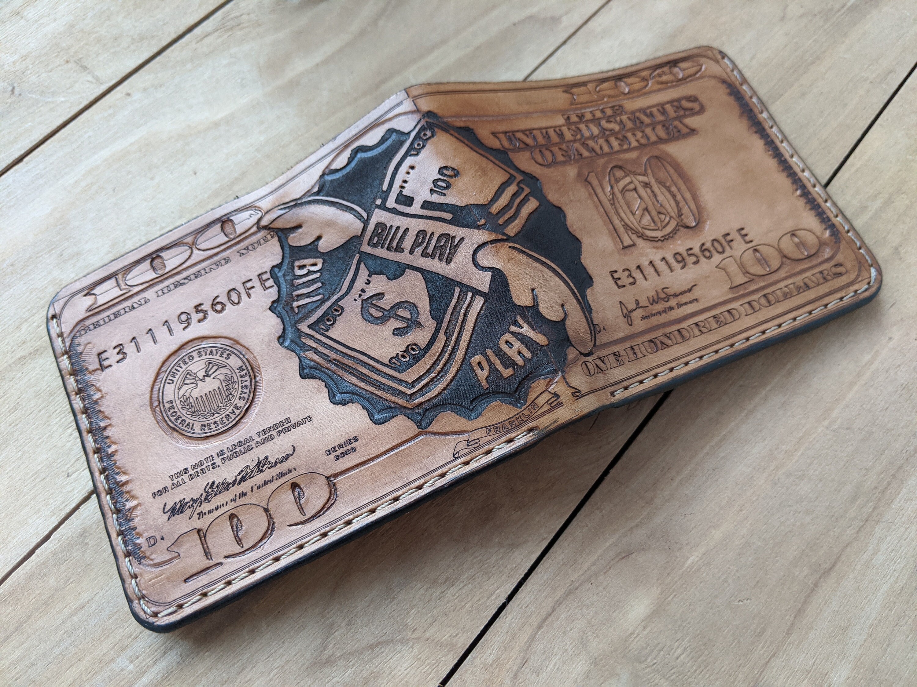 Wallet Full Of Hundred Dollar Bills