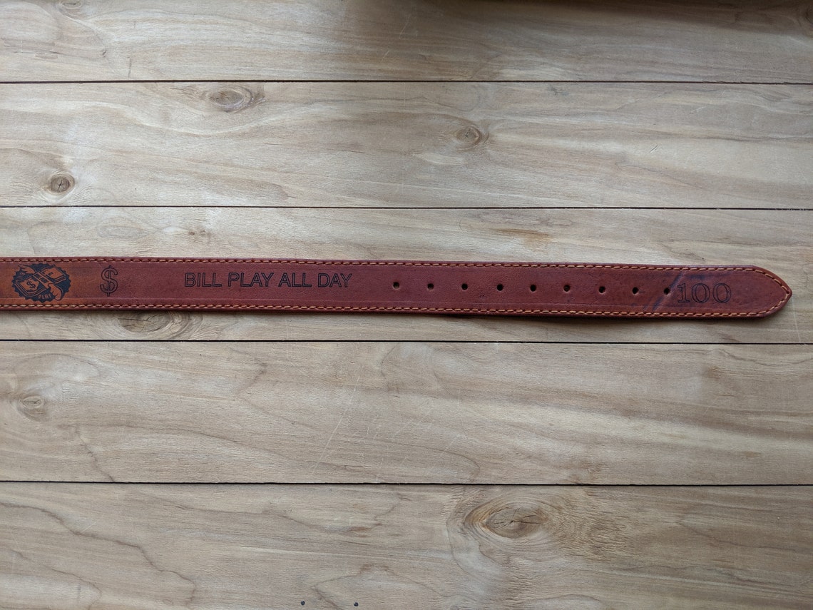 One Hundred-dollar Bill 100 Bank Note Genuine Leather Belt | Etsy