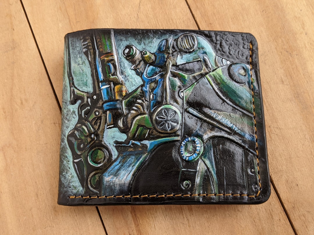 V13, Vault Dweller, T-60 Power Armor, Men's 3D Genuine Leather Wallet ...