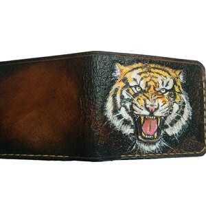 Bengal Tiger, Animal, Siberian Tiger, Men's 3D Genuine Leather Wallet ...