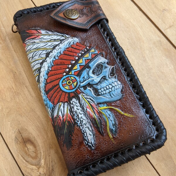 Skull Wallet - Etsy