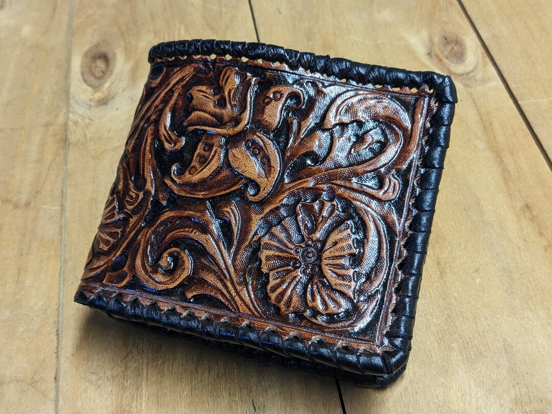 Flowers, A_S Floral, Sheridan, Western Style, Men's 3D Genuine Leather ...